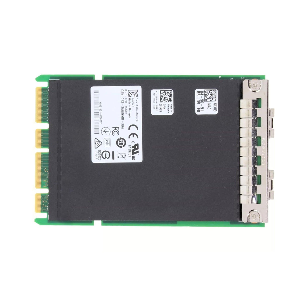 Dell Intel E810-XXVDA2 Dual Port 10/25Gb SFP28 OCP 3.0 Card